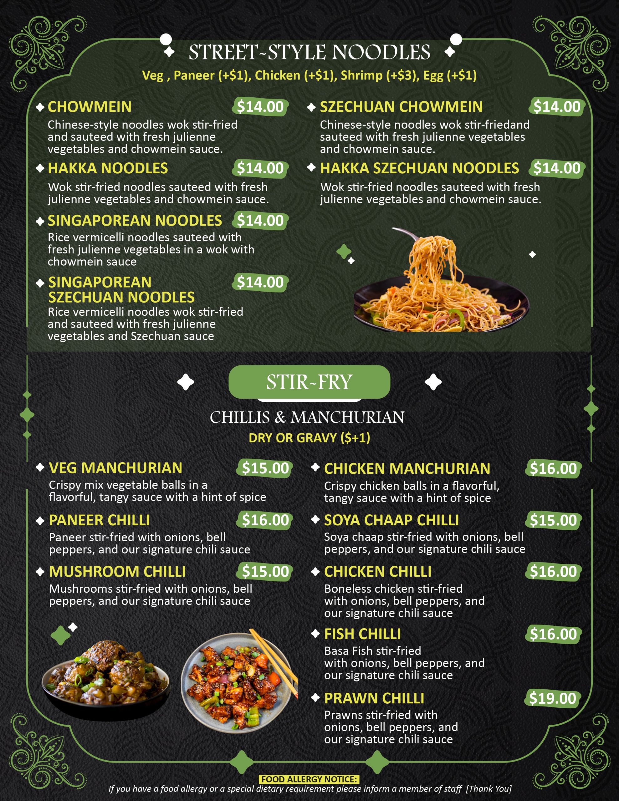 Menu – Taste of Nepal